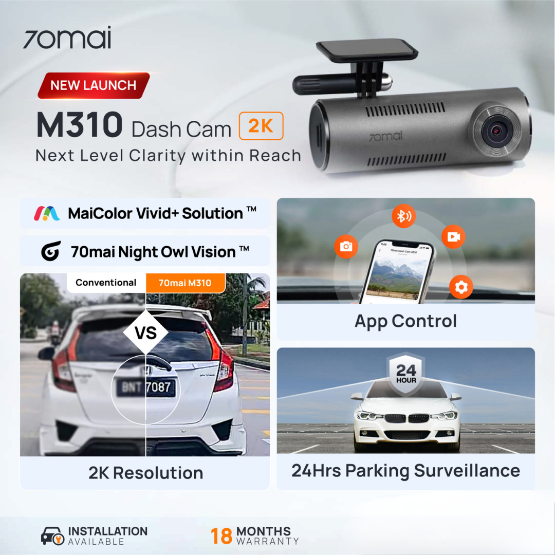 70mai - Malaysia No.1 Trusted Reliable Dash Cams