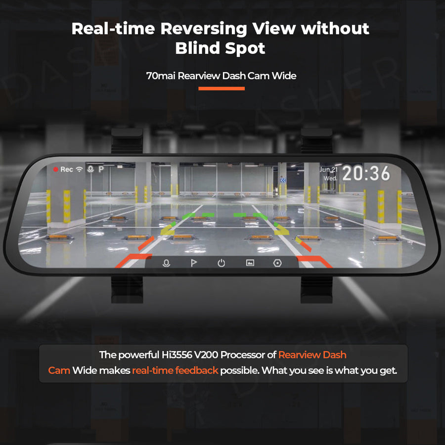 70mai Rearview Dash Cam Wide D07 | Dasher Malaysia