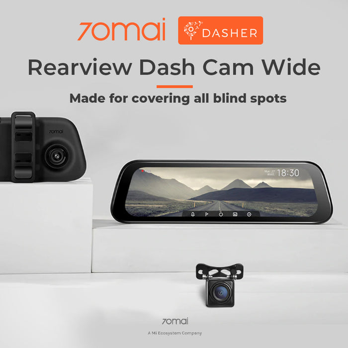 70mai Rearview Dash Cam Wide D07 | Dasher Malaysia